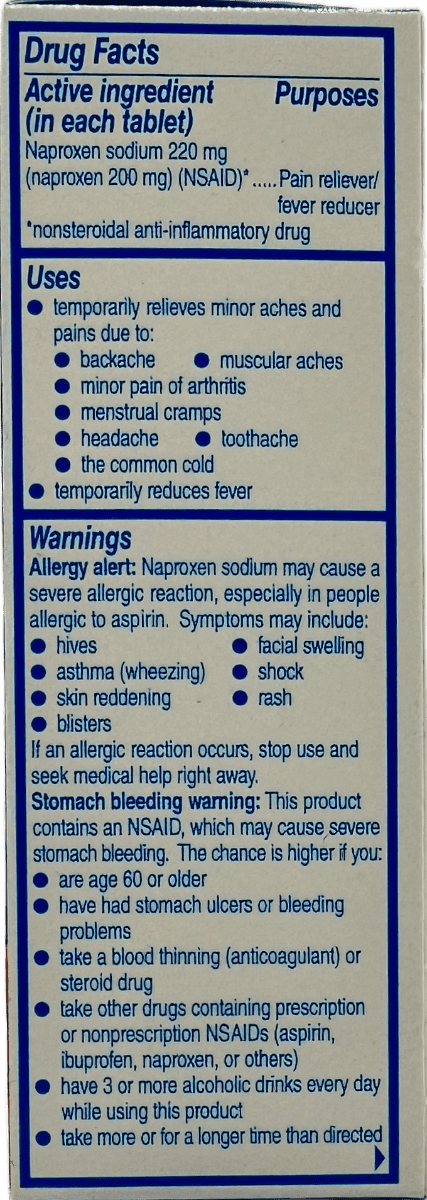 Aleve Back & Muscle Pain Relief - 90 Tablets