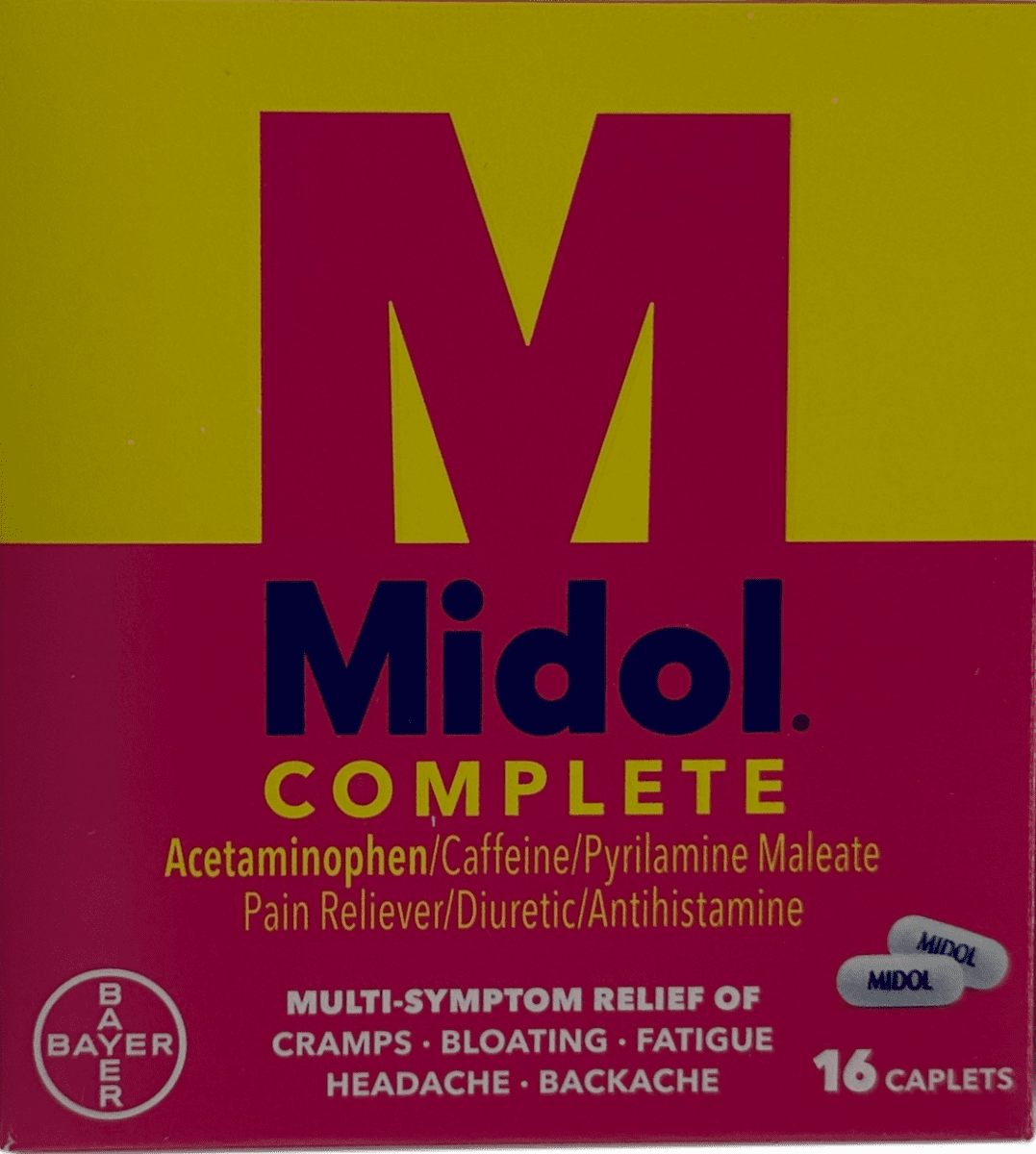 Bayer Midol Complete – 16 Caplets – Thrift Care Pharmacy