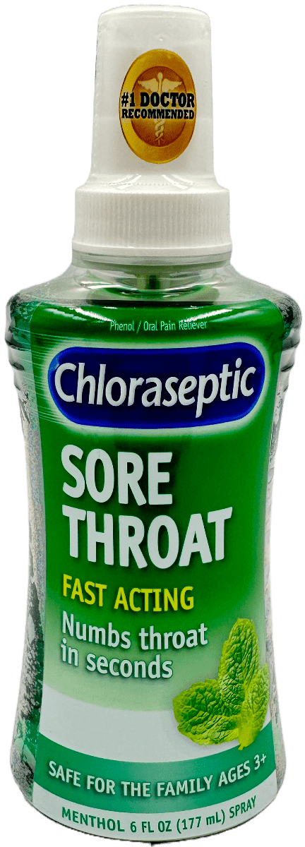 Chloraseptic - Sore Throat - Menthol Spray - 6 Fl. Oz.