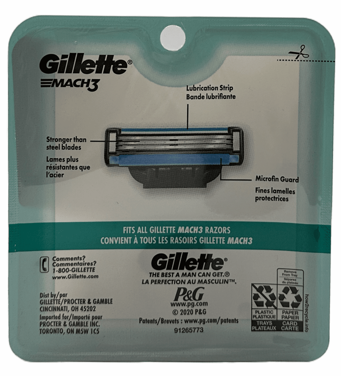 Gillette – Mach 3 – 4 Cartridges – Thrift Care Pharmacy