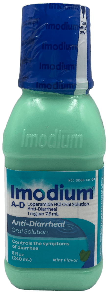 Imodium Anti Diarrheal Oral Solution: 8oz of Fast Relief