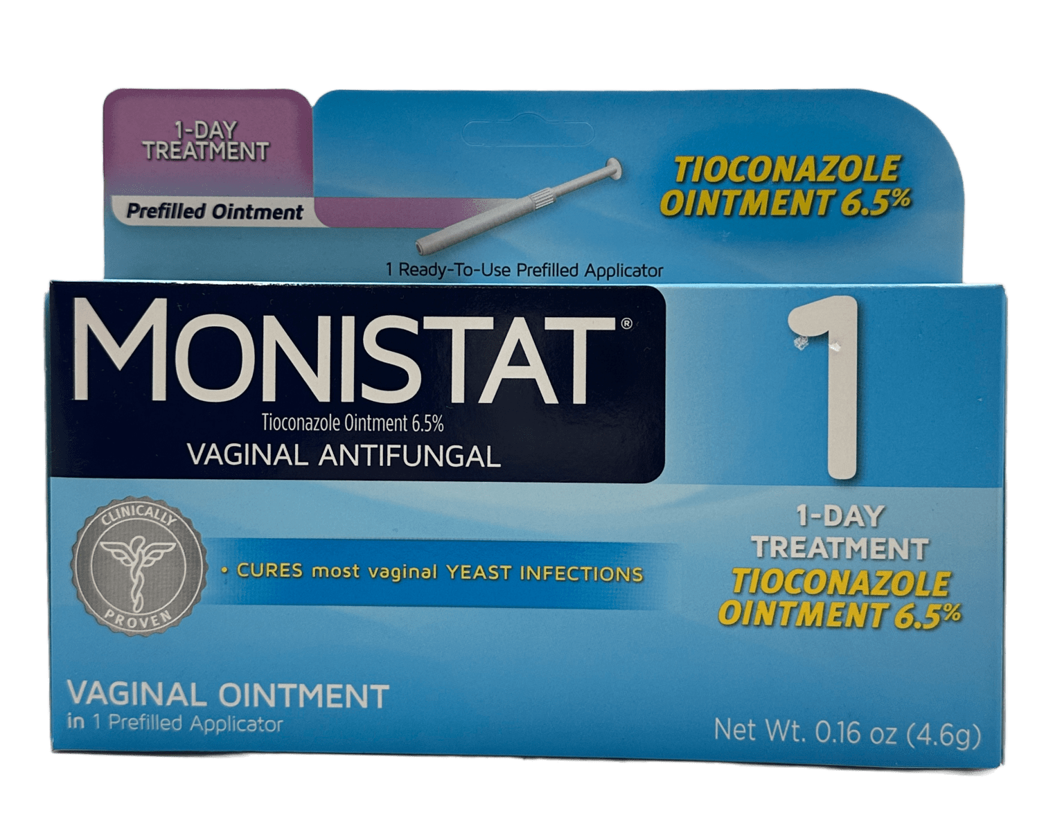 Monistat - Antifungal Vaginal Ointment - 1 Dose Treatment - 1 Prefilled ...