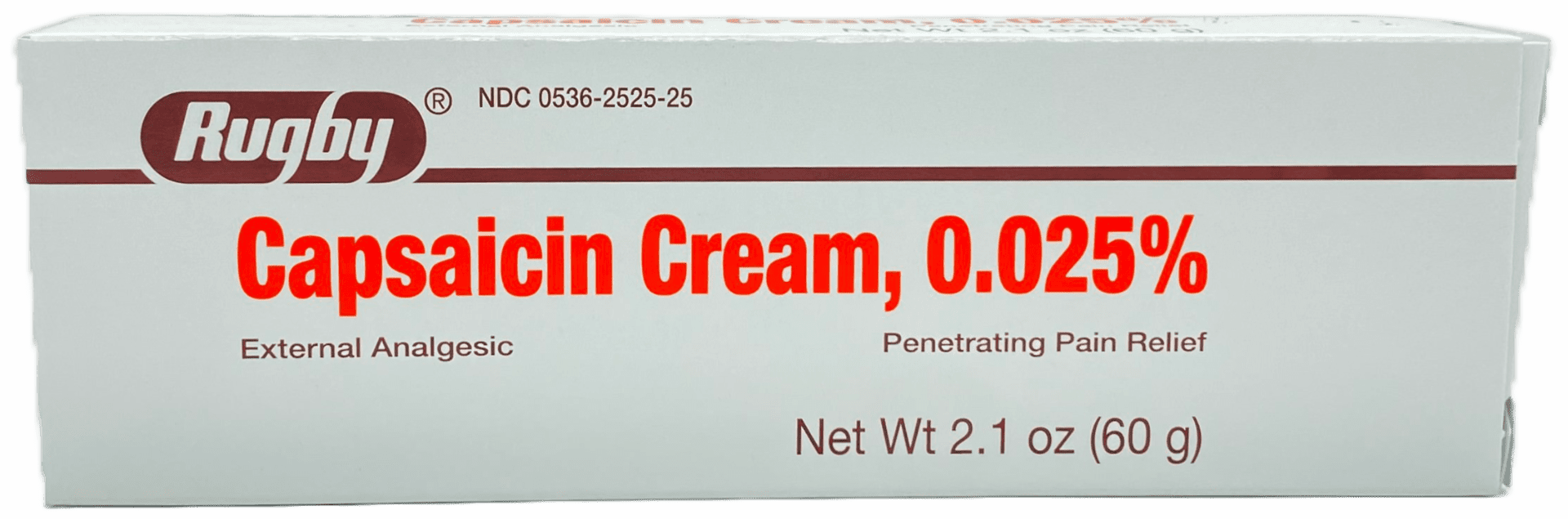 Capsaicin Cream - 0.025% - 2.1 Oz.