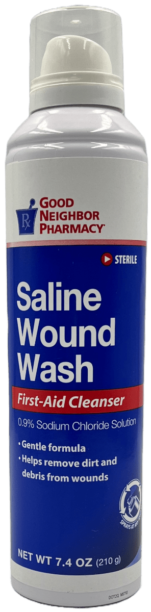 Good Neighbor Pharmacy - Saline Wound Wash First Aid Cleanser - 7.4 Oz