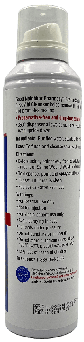 Good Neighbor Pharmacy – Saline Wound Wash – First Aid Cleanser – 7.4 ...