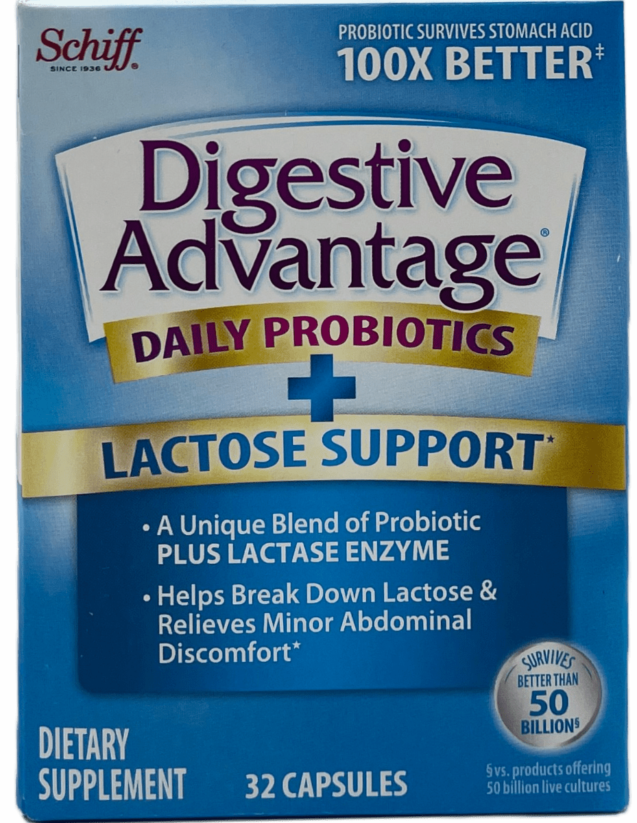 Schiff - Digestive Advantage - Daily Probiotics + Lactose Support - 32 ...