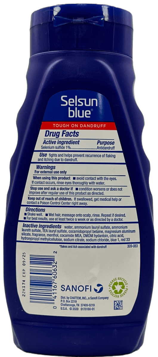 Selsun Blue Medicated Maximum Strength Shampoo 11 oz
