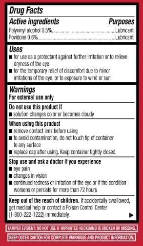 Leader Artificial Tears Lubricant Eye Drops – 0.5 FL OZ – Thrift Care ...