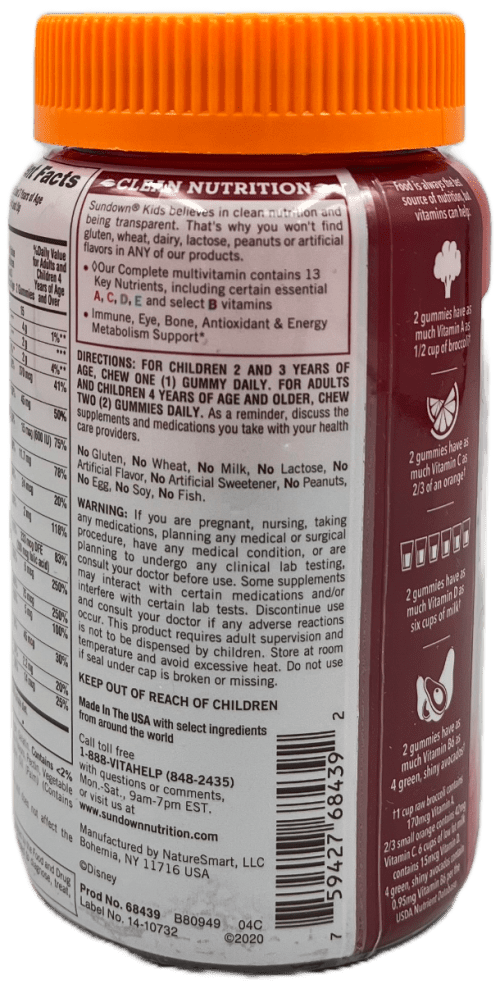 Sundown Kids Complete Multivitamins Gummies - Disney Frozen II - 60