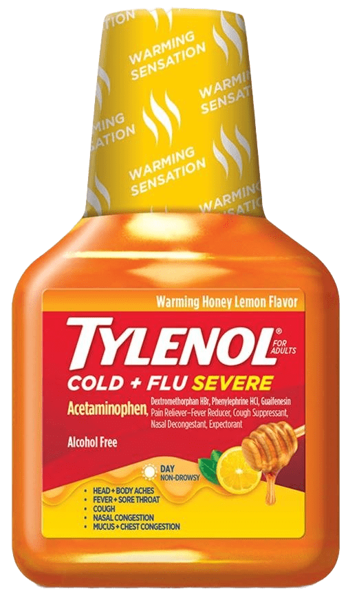 Tylenol Cold Plus Flu Severe: 4-in-1 Honey Lemon Relief